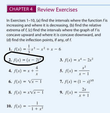 Solved In Exercises 1-10, (a) find the intervals where the | Chegg.com