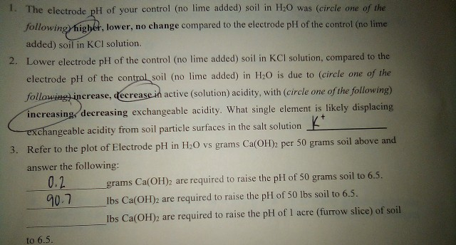 Solved _______ lbs Ca(OH)2 are required to raise the pH of 1 | Chegg.com