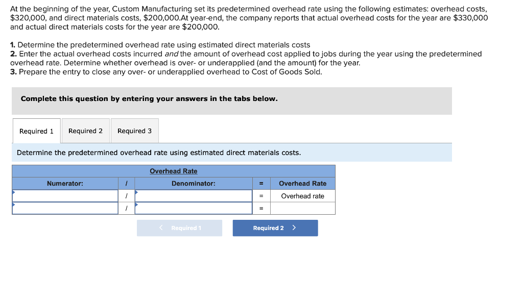 Solved This question has three required parts, Required 1, 2 | Chegg.com