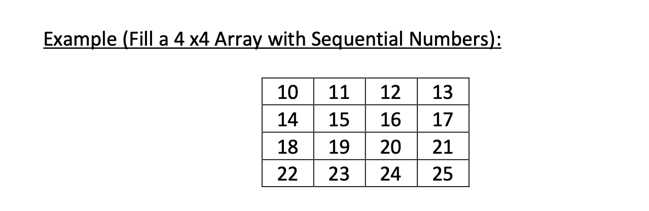 Solved i) Create an array with spatial resolution of 10Y x | Chegg.com