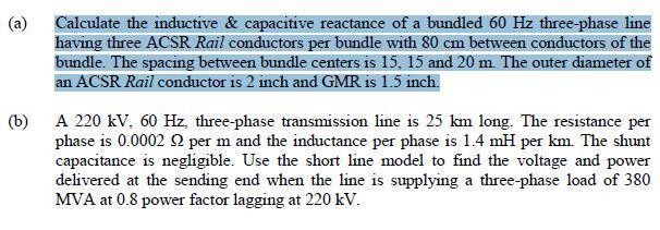 Solved (a) Calculate the inductive & capacitive reactance of | Chegg.com