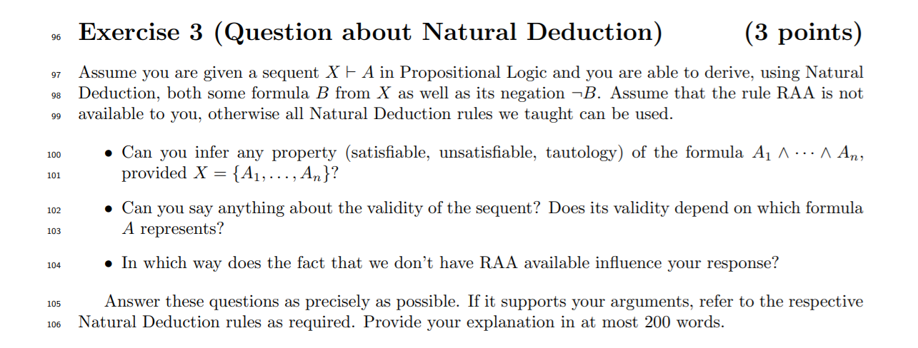 Solved 96 97 Exercise 3 (Question about Natural Deduction) | Chegg.com