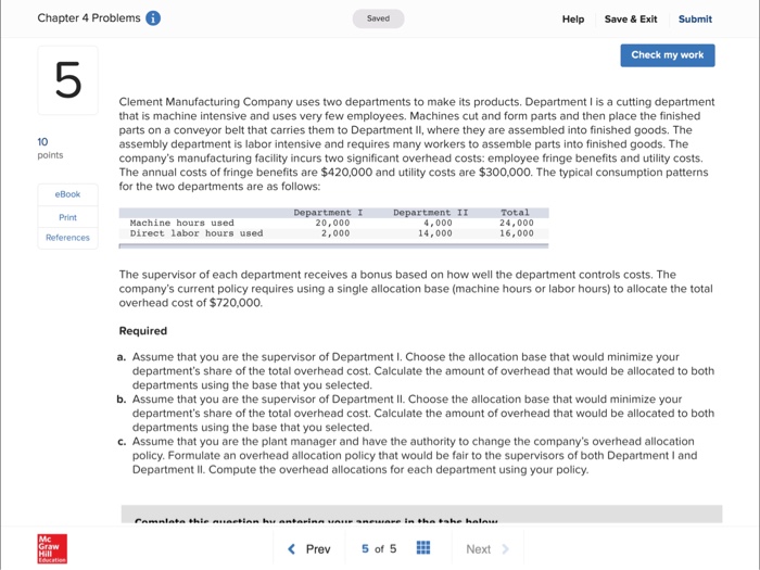 Solved Chapter 4 Problems Help Save & Exit Submit Saved | Chegg.com