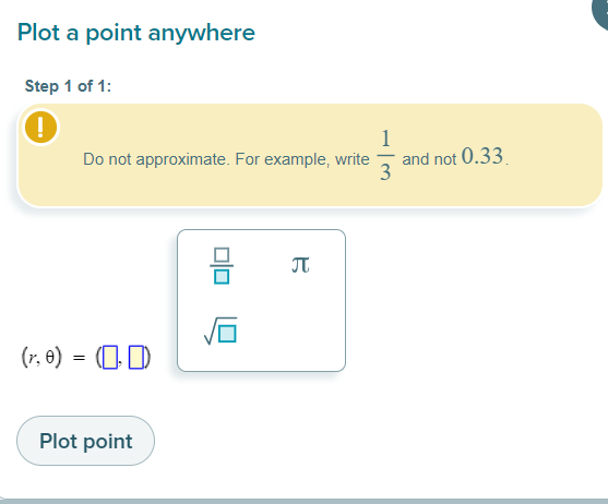 Solved Graph the polar equation. Plot exact points using the | Chegg.com