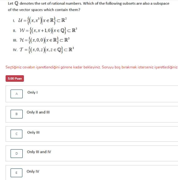 Solved Let Q denotes the set of rational numbers. Which of | Chegg.com