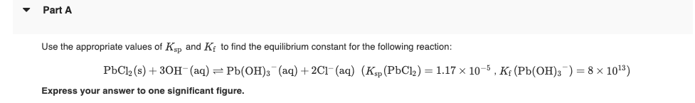 Solved Use the appropriate values of Ksp ﻿and Kf to ﻿find | Chegg.com