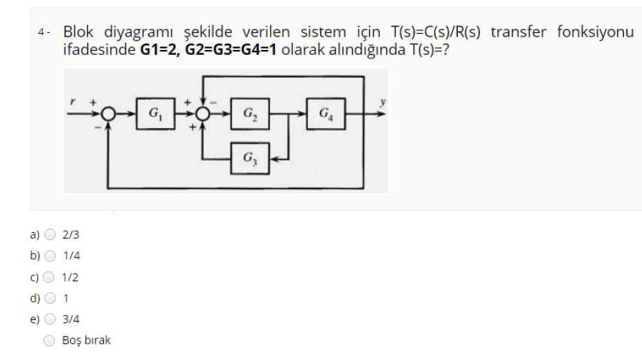 Solved For the system whose block diagram is given in the | Chegg.com