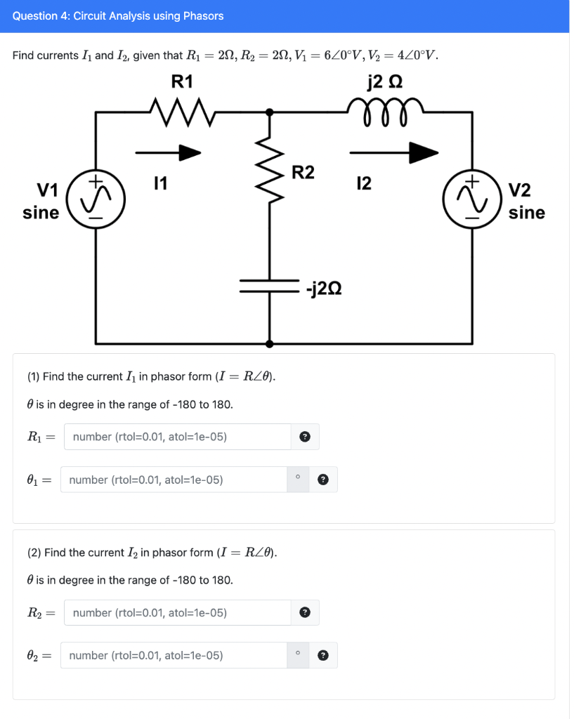 Solved Find currents I1 and I2, given that | Chegg.com