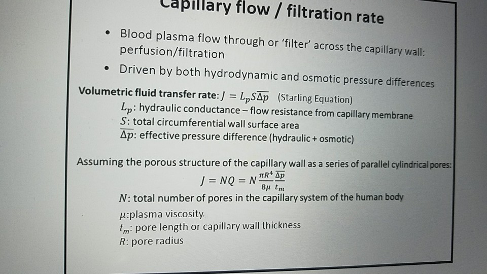 Solved Billary flow / filtration rate Blood plasma flow | Chegg.com