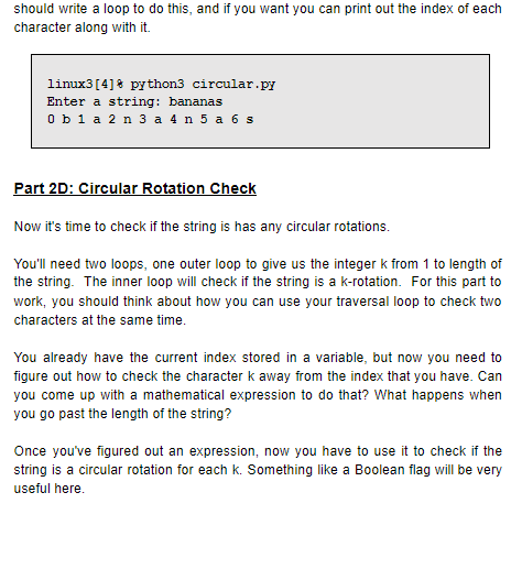 Solved Part 2B: Removing Whitespace . This is the first of | Chegg.com