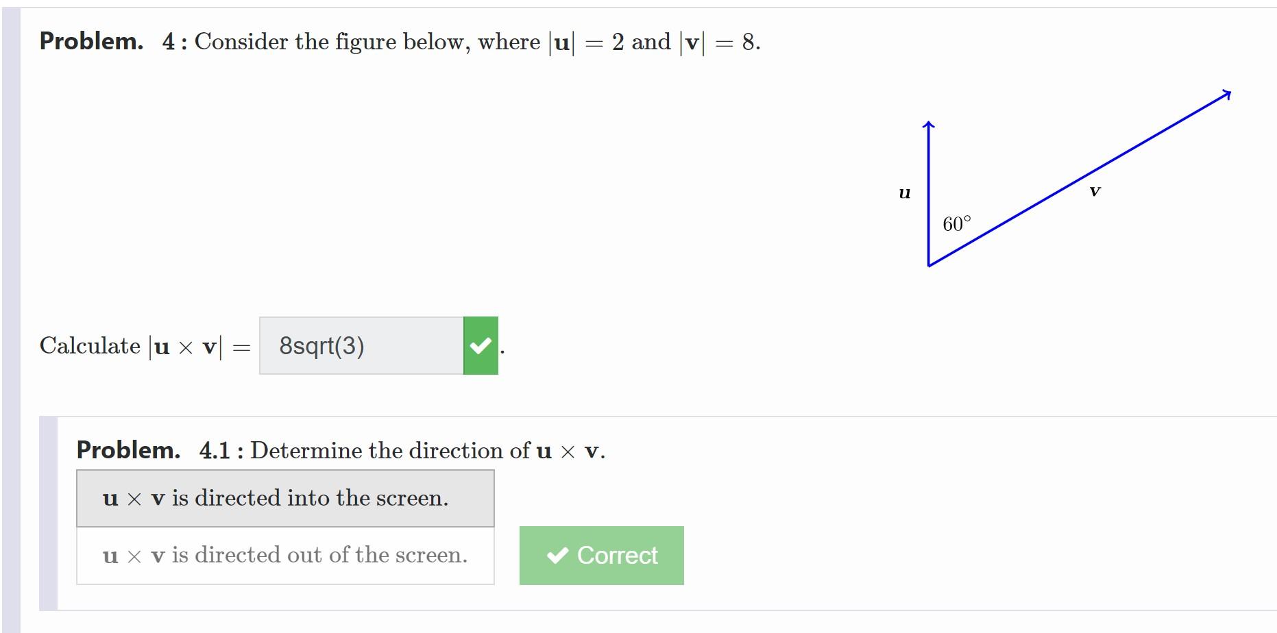 Solved Problem. 4: Consider the figure below, where ſu 2 and | Chegg.com