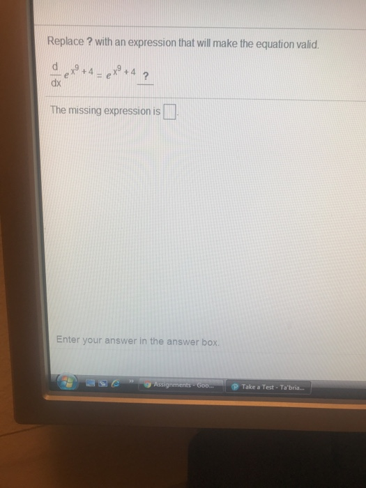 Solved Replace ? with an expression that will make the | Chegg.com