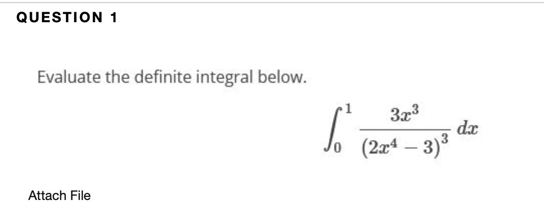 Solved Evaluate the definite integral below. \[ \int_{0}^{1} | Chegg.com