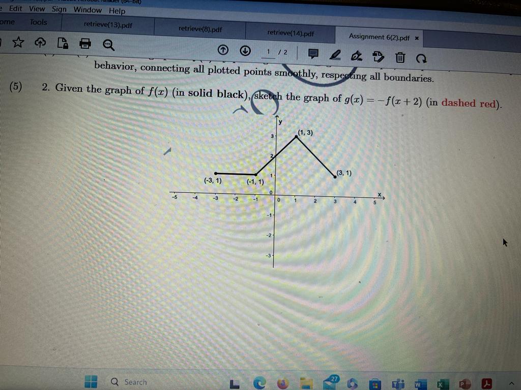 Solved behavior, connecting all plotted points smothly, | Chegg.com
