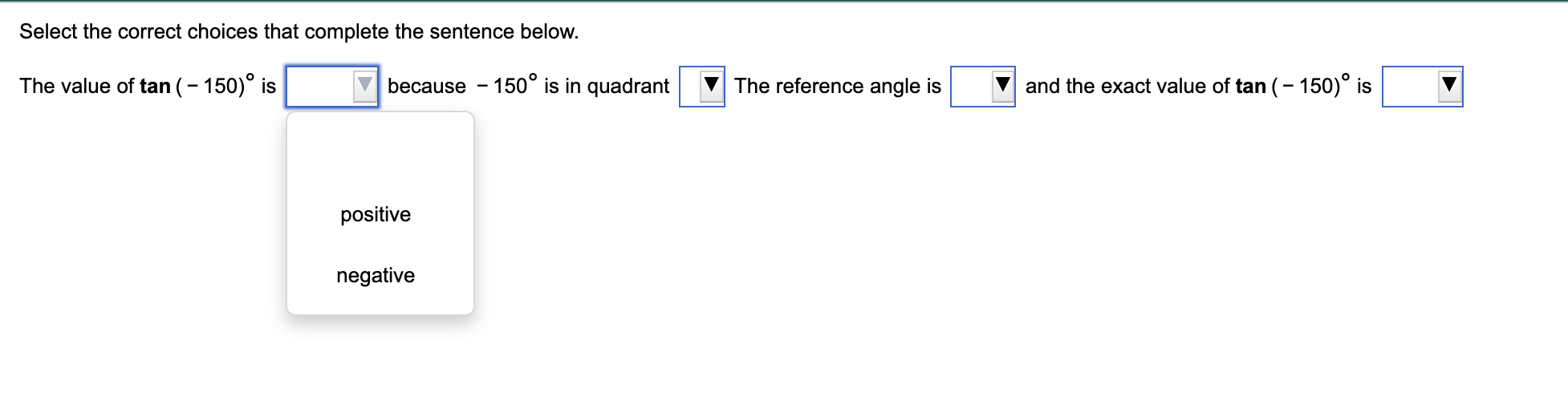 Solved Select the correct choices that complete the sentence | Chegg.com