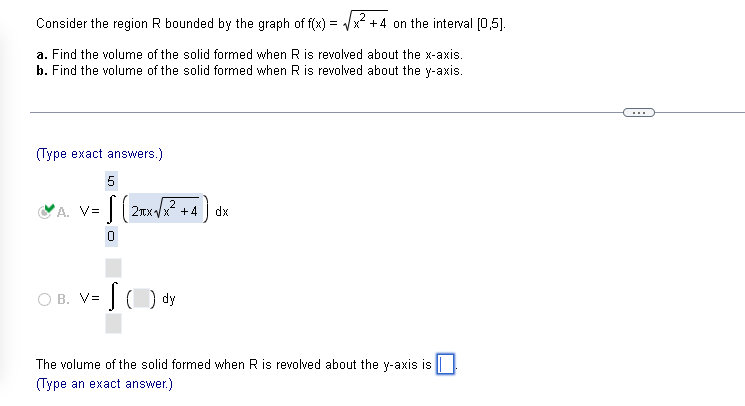 Solved Consider the region R ﻿bounded by the graph of | Chegg.com