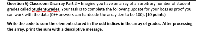 Solved Question 5 Classroom Disarray Part 2 Imagine You 