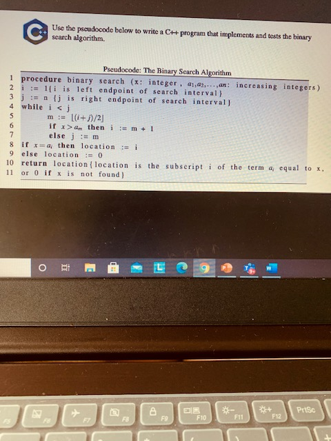 Solved Use the pseudocode below to write a C+ program that | Chegg.com