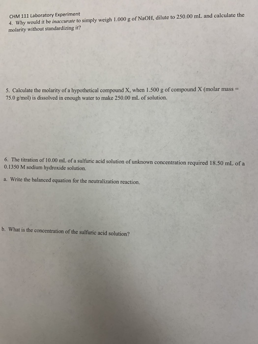 Solved Section: Name: Pre-lab Questions: 1. Briefly define | Chegg.com