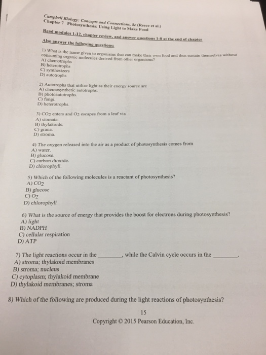 Solved A) glucose, ADP, NADP+ B) glucose, ADP, NADP+, CO2 | Chegg.com