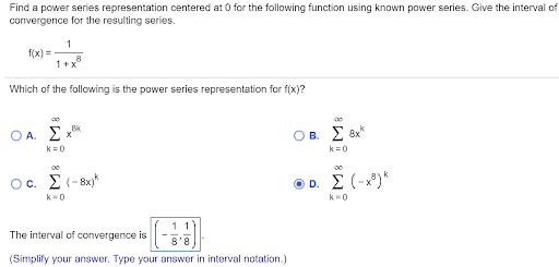 Solved Find a power series representation centered at 0 for | Chegg.com