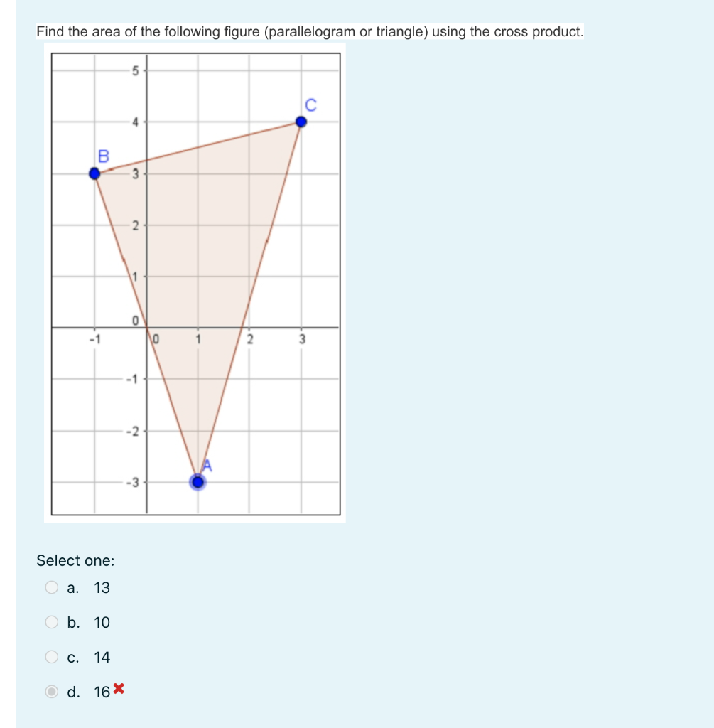 Solved Find the area of the following figure (parallelogram | Chegg.com