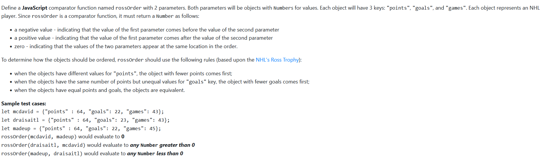 Solved D2 Define A Javascript Custom Sorting Function Named 8491