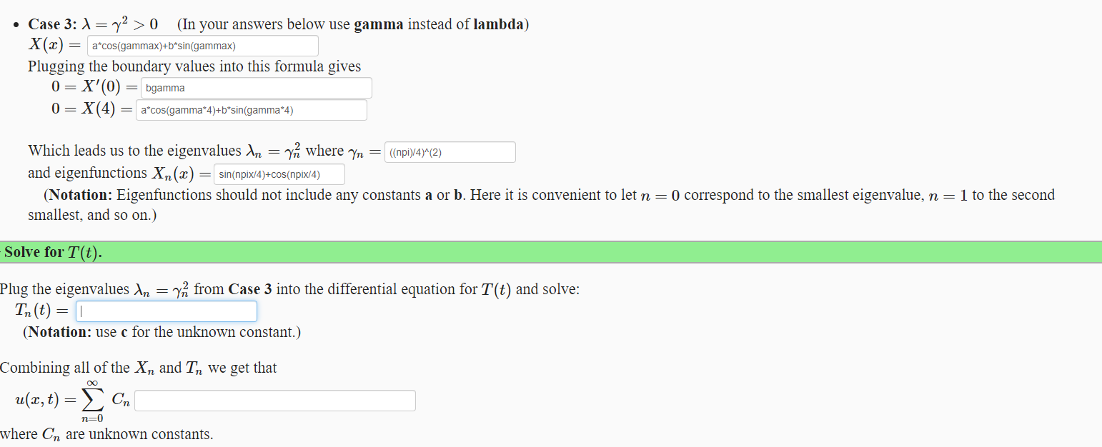 Case 3: 1 =72>0 (In your answers below use gamma | Chegg.com