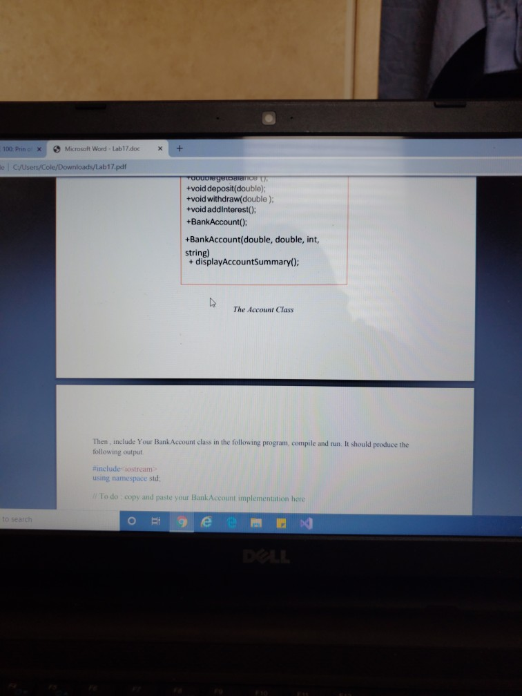 Solved dule CSE 100. Prin Microsoft Word -Lab 17.doc x + Fle | Chegg.com