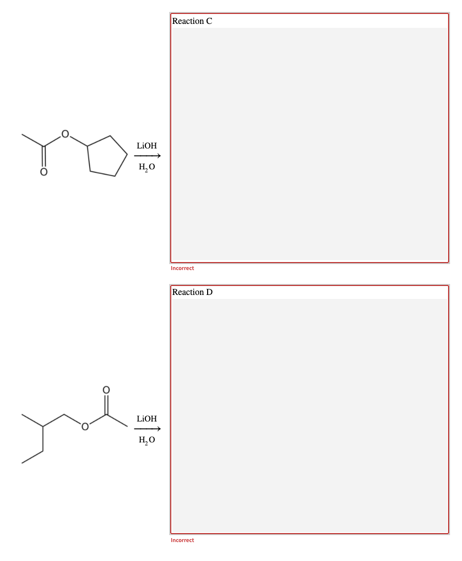 Solved Draw the products formed when each ester is treated | Chegg.com