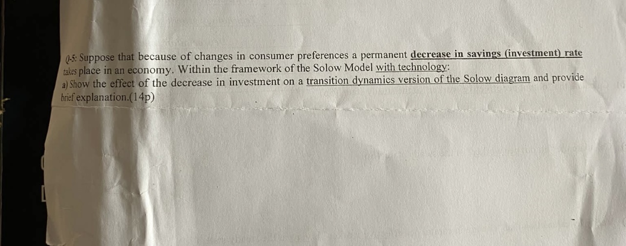 Solved Q-5: Suppose that because of changes in consumer | Chegg.com
