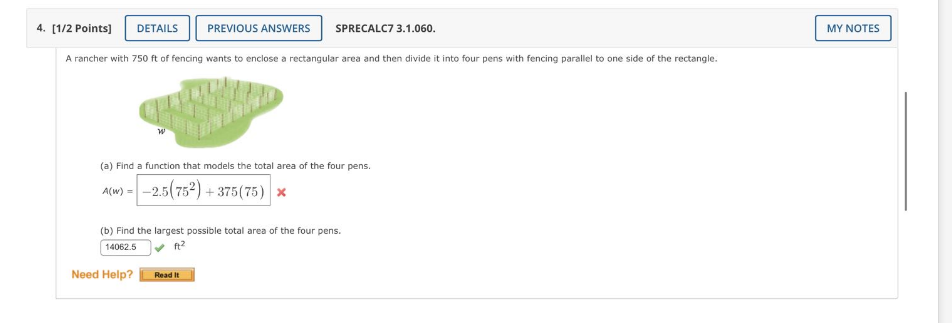 Solved (a) Find a function that models the total area of the | Chegg.com