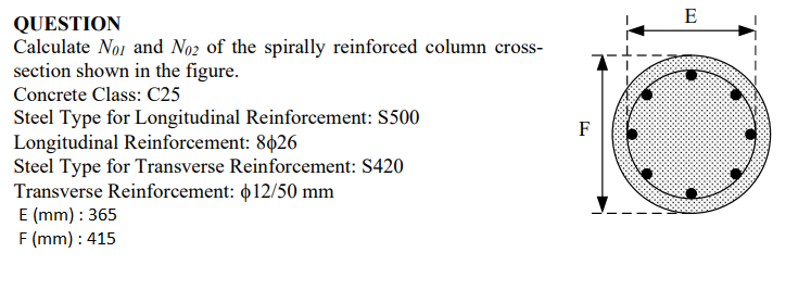 Solved QUESTION Calculate N01 and N02 of the spirally | Chegg.com