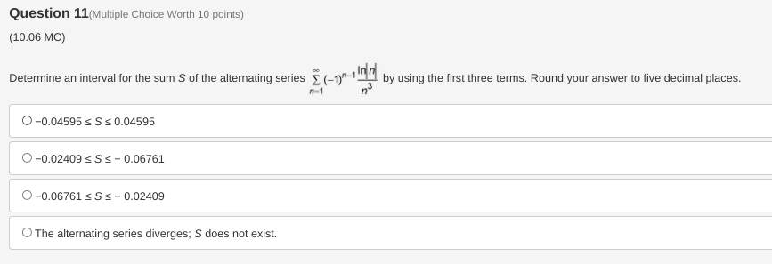 Solved Question 6(Multiple Choice Worth 10 points) (09.01 | Chegg.com