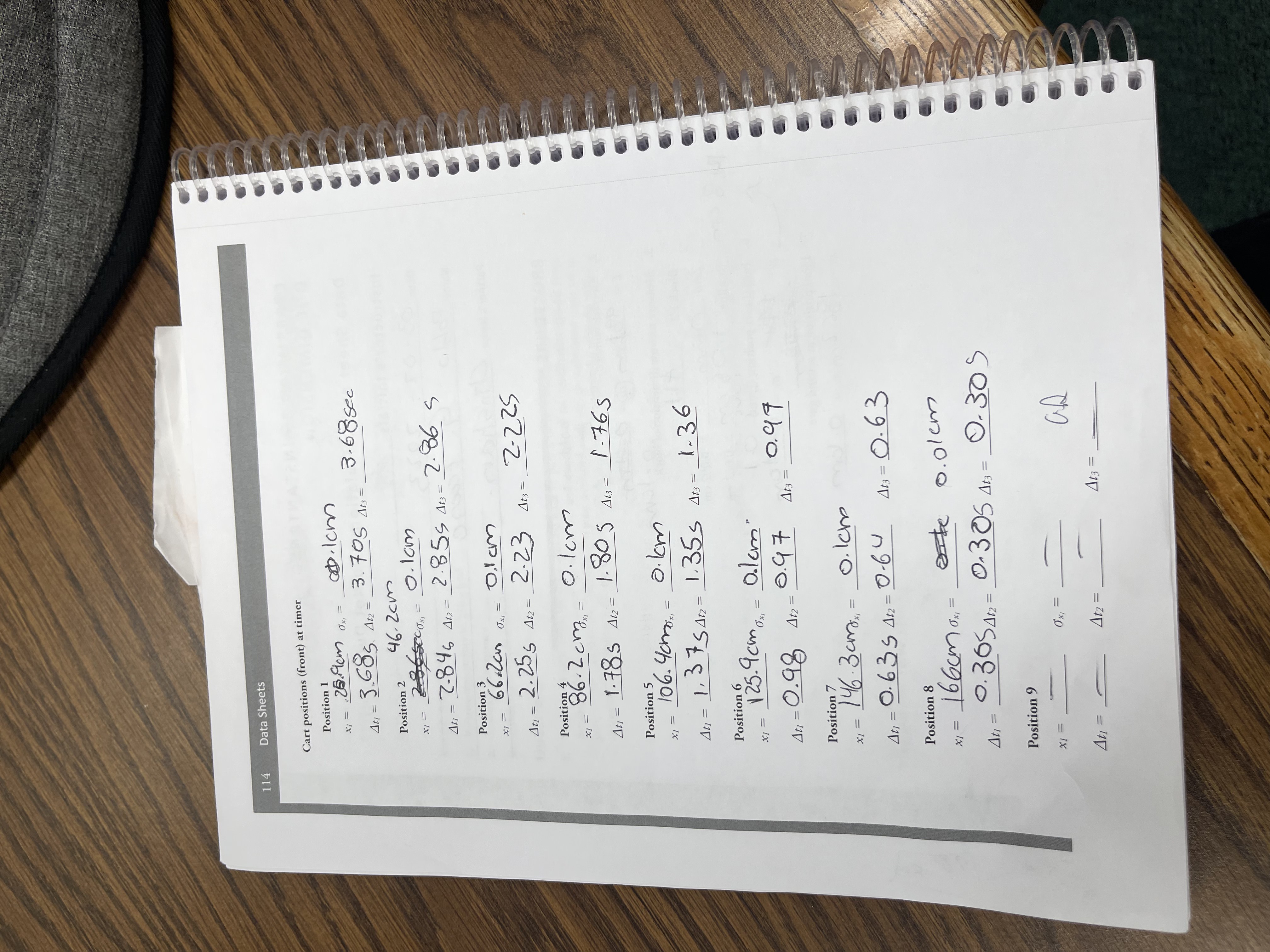 EXPERIMENT 5-INSTANTANEOUS VELOCITY IN ONE DIMENSION | Chegg.com