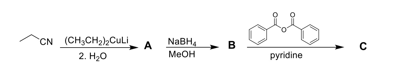 Solved Draw in the structures of the lettered compounds | Chegg.com