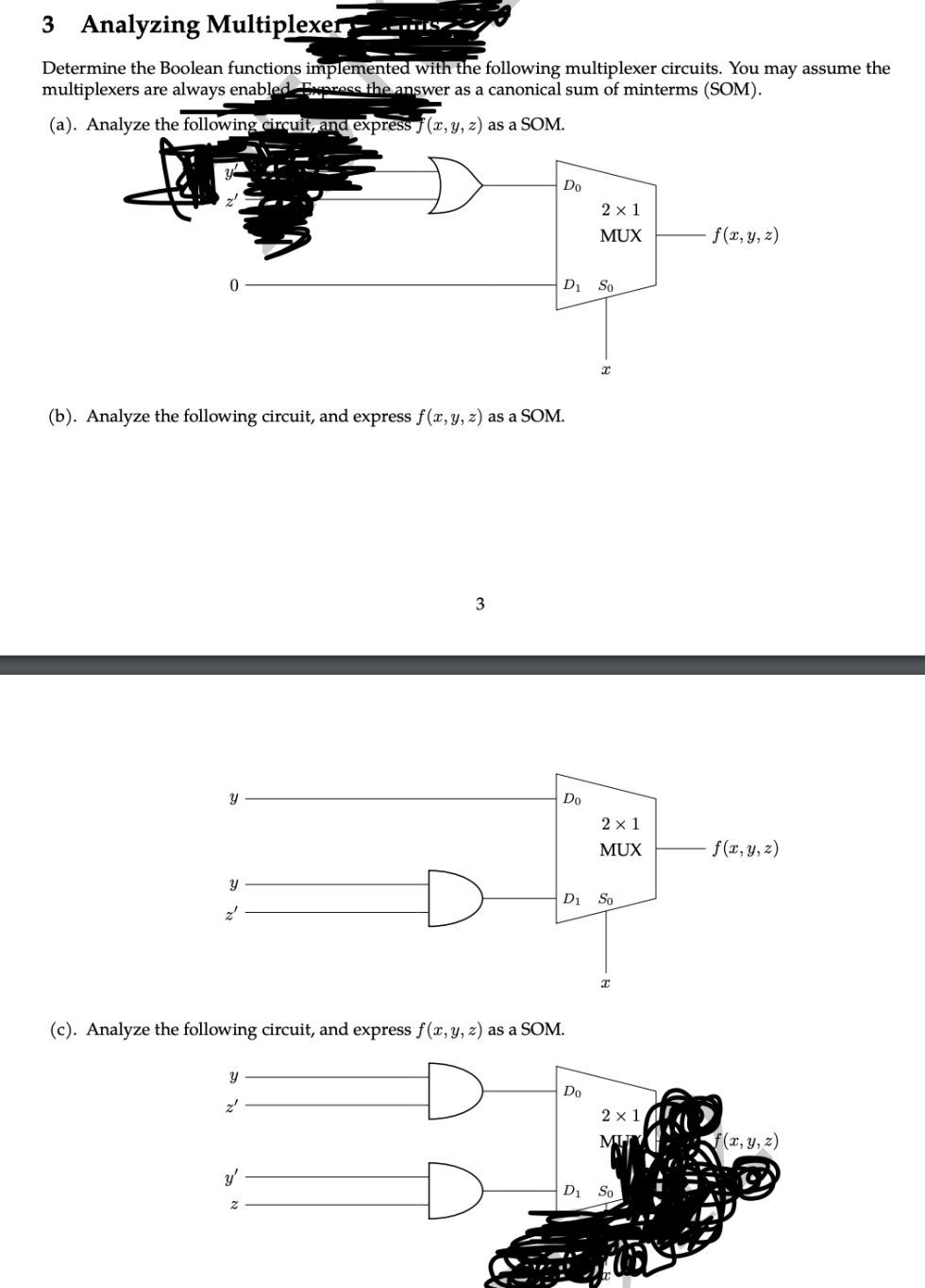 Solved 3 Analyzing Multiplexer: Determine the Boolean | Chegg.com Solved 3 Analyzing Multiplexer: Determine the Boolean | Chegg.com