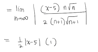 Solved - lim hoมิ (x-5) nun (n+1) Onti 2 (1) Is-xle | Chegg.com