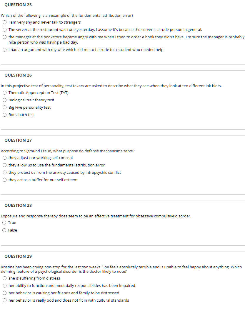 Solved QUESTION 25 Which of the following is an example of | Chegg.com