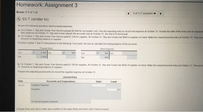 Solved Homework Assignment 3 Score 0 5 Of 1 Pt S3 7