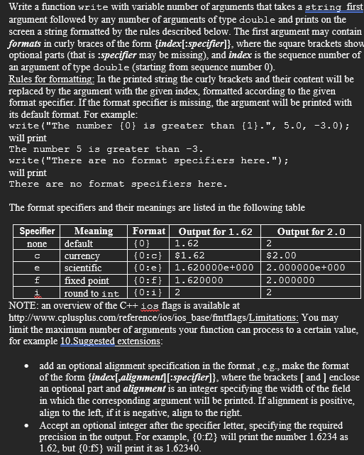 Write A Function Write With Variable Number Of