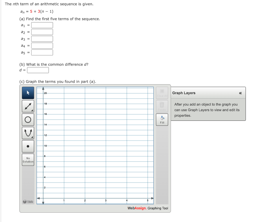 Solved The nth term of an arithmetic sequence is given. | Chegg.com