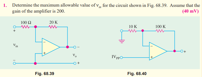 Solved 1. Determine the maximum allowable value of vir, for | Chegg.com