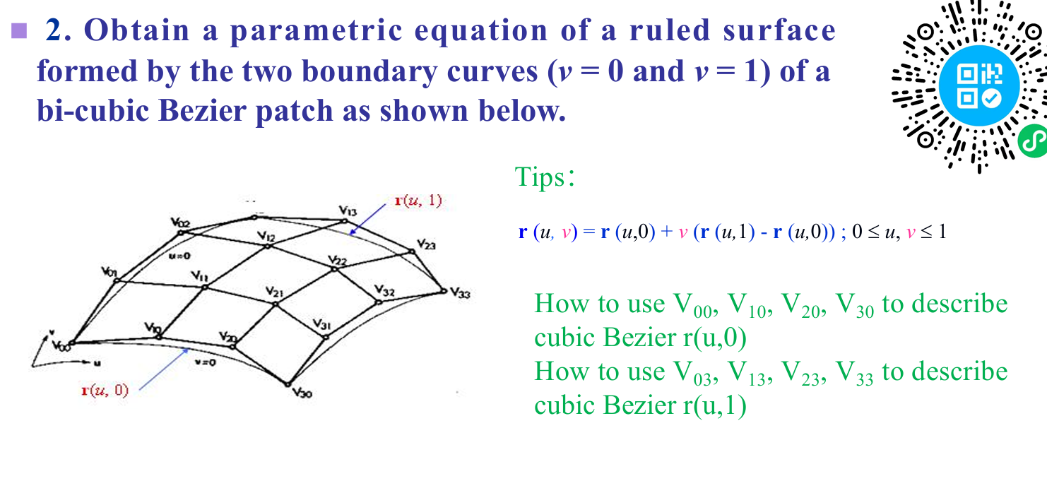 Solved Obtain a parametric equation of a ruled surfaceformed | Chegg.com
