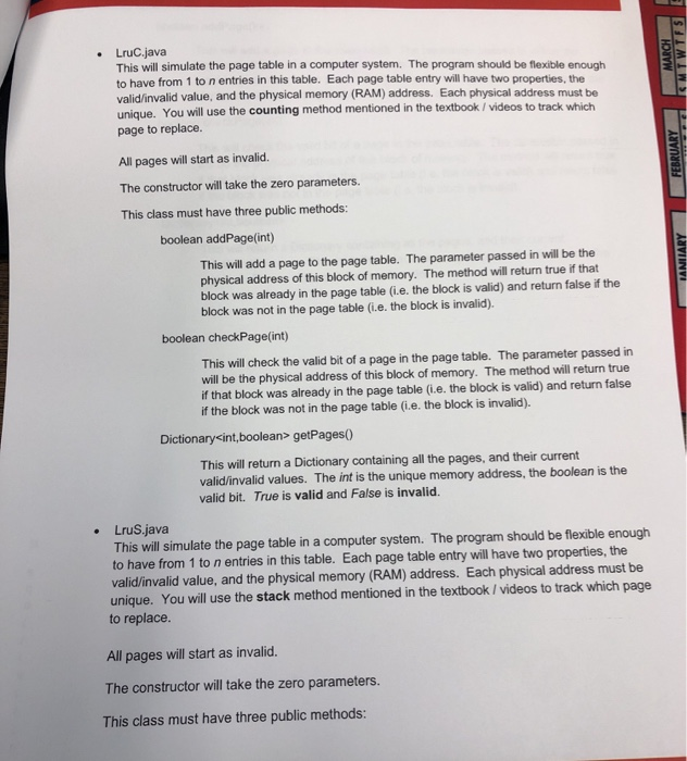 Overview It is important that you name the required | Chegg.com