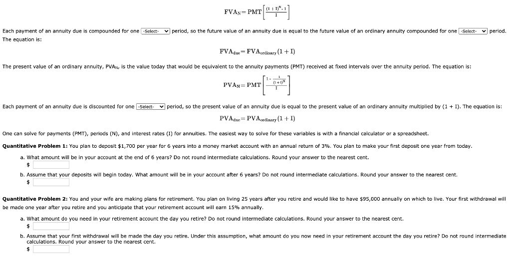 Solved FVAN=PMT 1T)" 111] period, so the future value of | Chegg.com