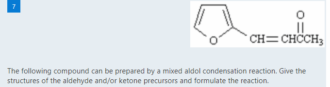 Solved 7 0 CH=CHCCH3 The following compound can be prepared | Chegg.com