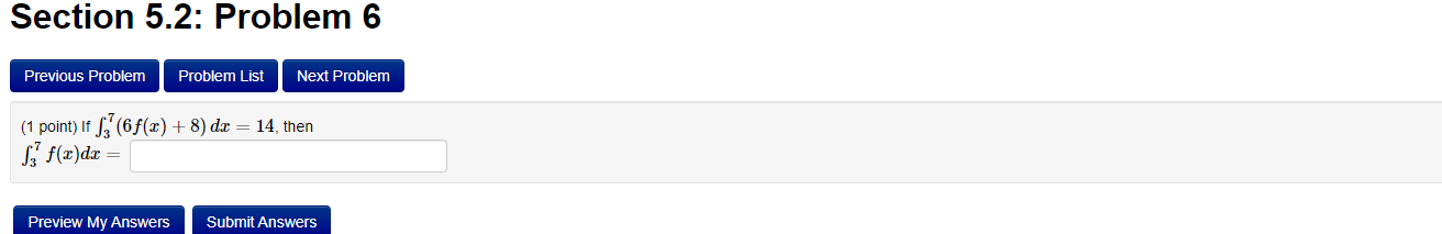Solved Section 5.2: Problem 6 Previous Problem Problem List | Chegg.com