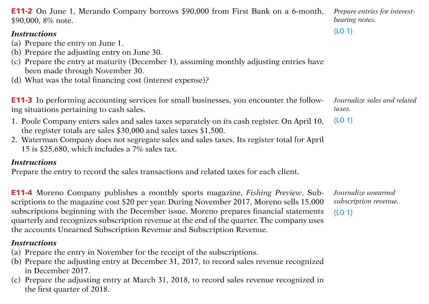 Solved E11-2 On June 1, Merando Company borrows $90,000 from | Chegg.com