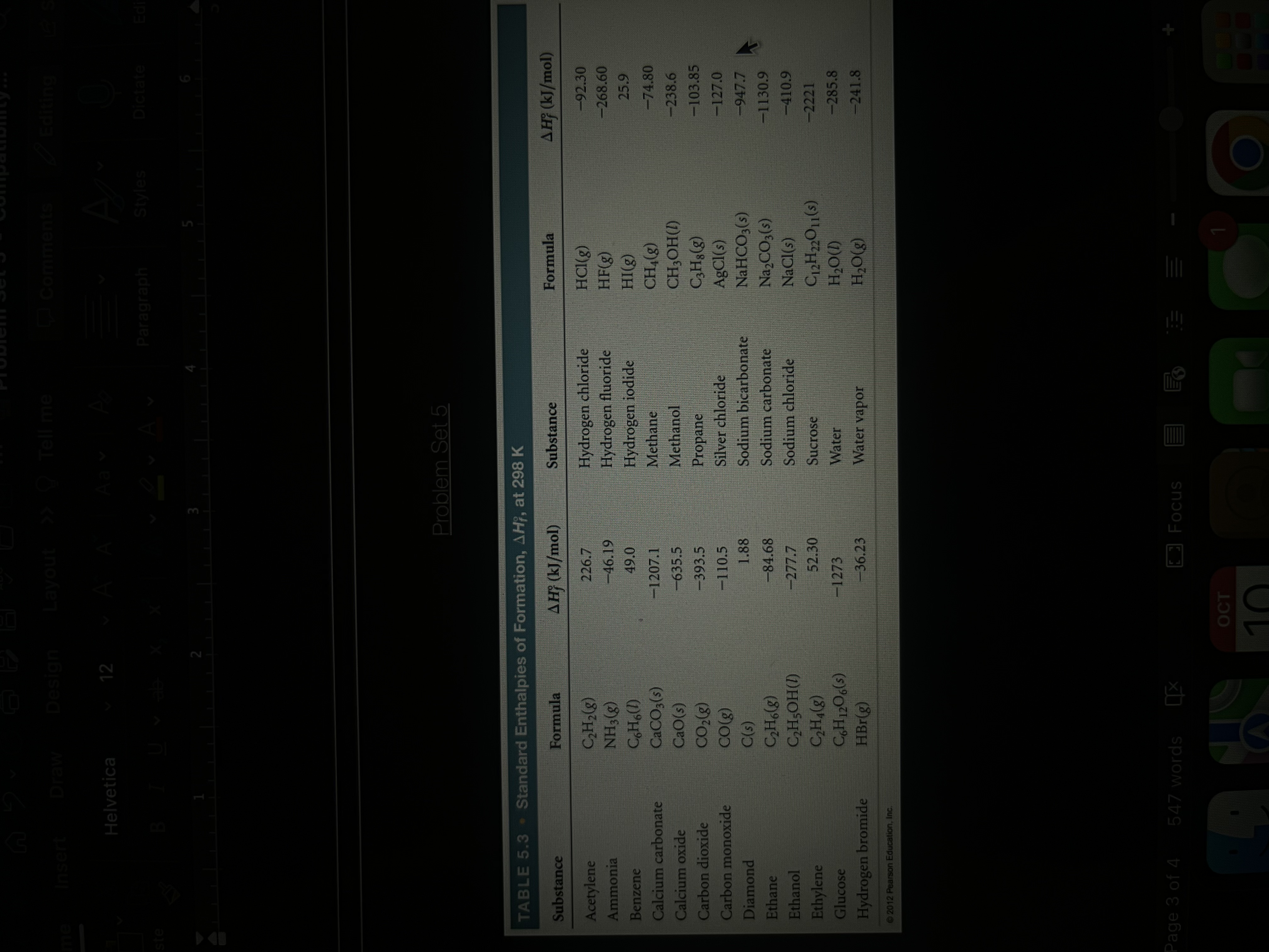 Solved Using the data in the table below, determine ΔH∘ rxn | Chegg.com